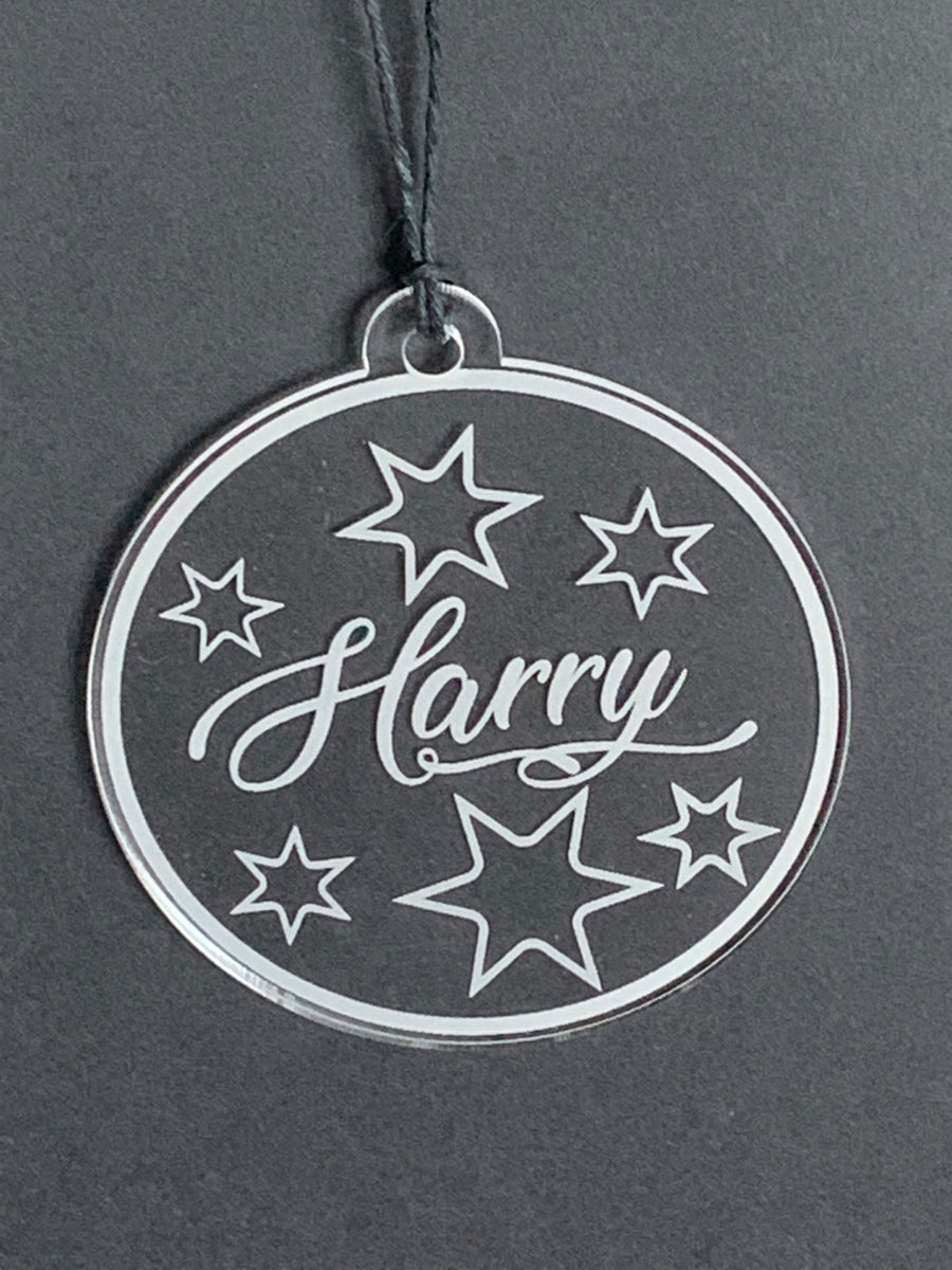 Personalised Acrylic Christmas Decoration – Rusty Mac Designs